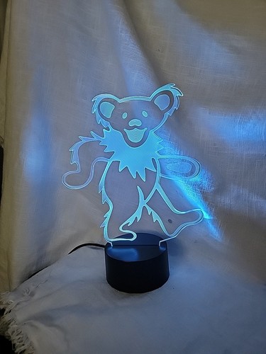GRATEFUL DEAD DANCING BEAR LED LIGHT LAMP-COLOR CHANGING | eBay