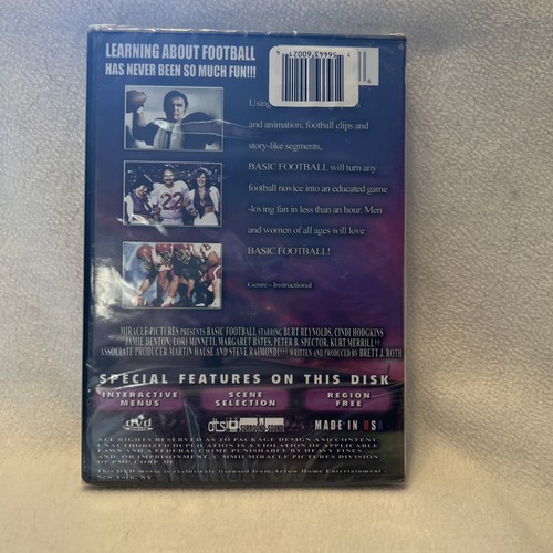 Basic Football Hosted By Burt Reynolds DVD THE MOVIE EDUCATIONAL | eBay