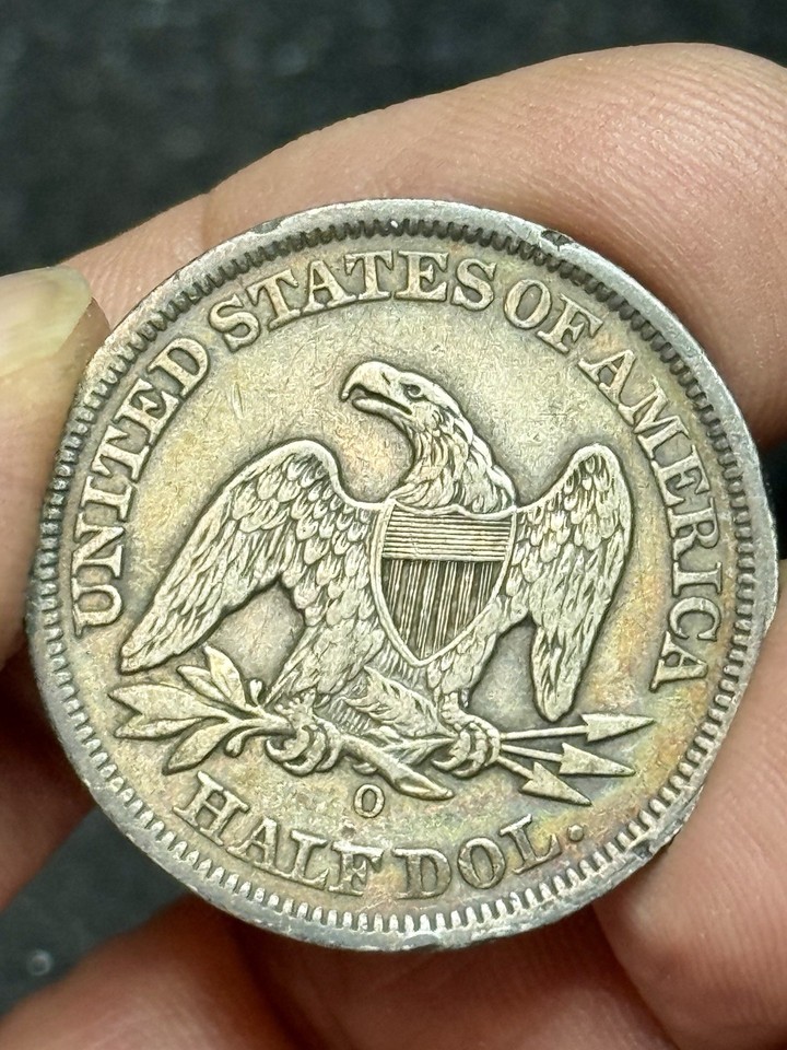 1855 O Seated Liberty Silver Half Dollar With Arrows | eBay