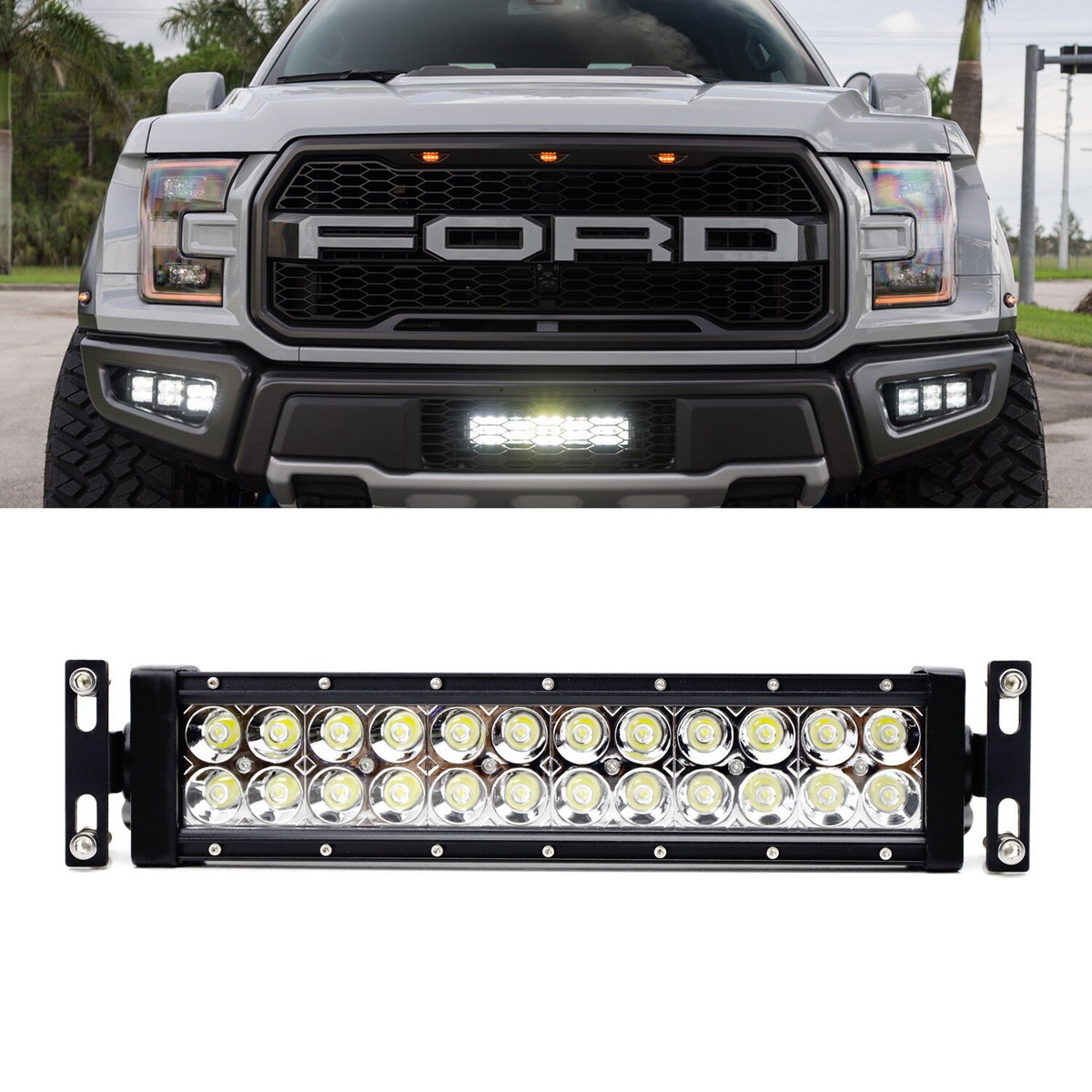 Ford Raptor Light Bar Kit Lazerlamps: Ford Ranger Raptor (2018 2022)