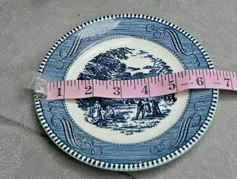 Set of 2 Currier and Ives by Royal 6.5" Dessert / Appetizer / Bread ...