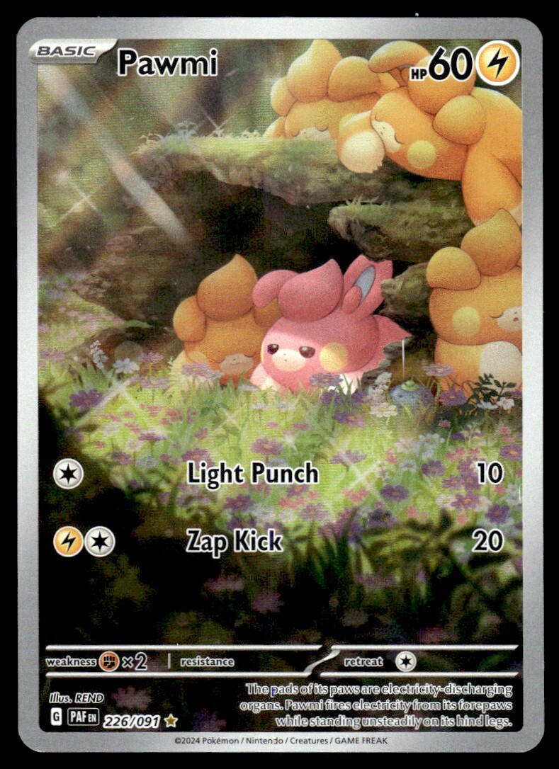 Pawmi Illustration Rare #226/091 2024 Pokemon Paldean Fates PAF N1 | eBay