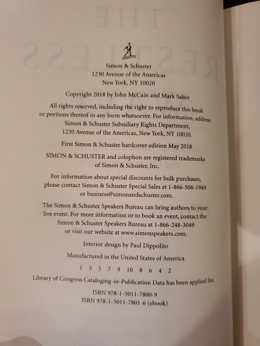 The Restless Wave FIRST EDITION John McCain and Mark Salter Hardcover W ...