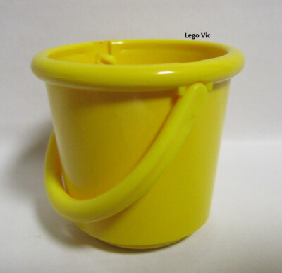 Lego 33178c01 Scala Bucket Round with Handle Seau Yellow Jaune 3148 MOC ...