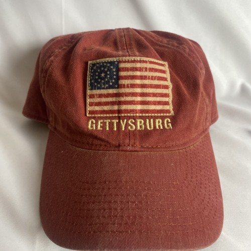 Legacy Red Gettysburg American Flag USA Baseball Cap Hat Adjustable ...