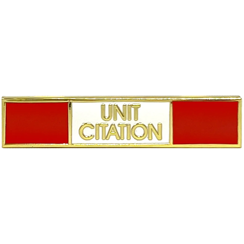 Commissioner's Unit Citation Commendation Bar Pin Reverse color scheme ...
