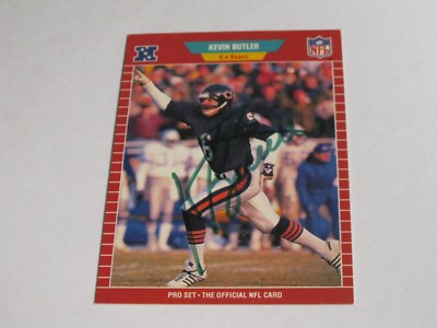 Kevin Butler Autographed Card JSA Auction Certified | eBay