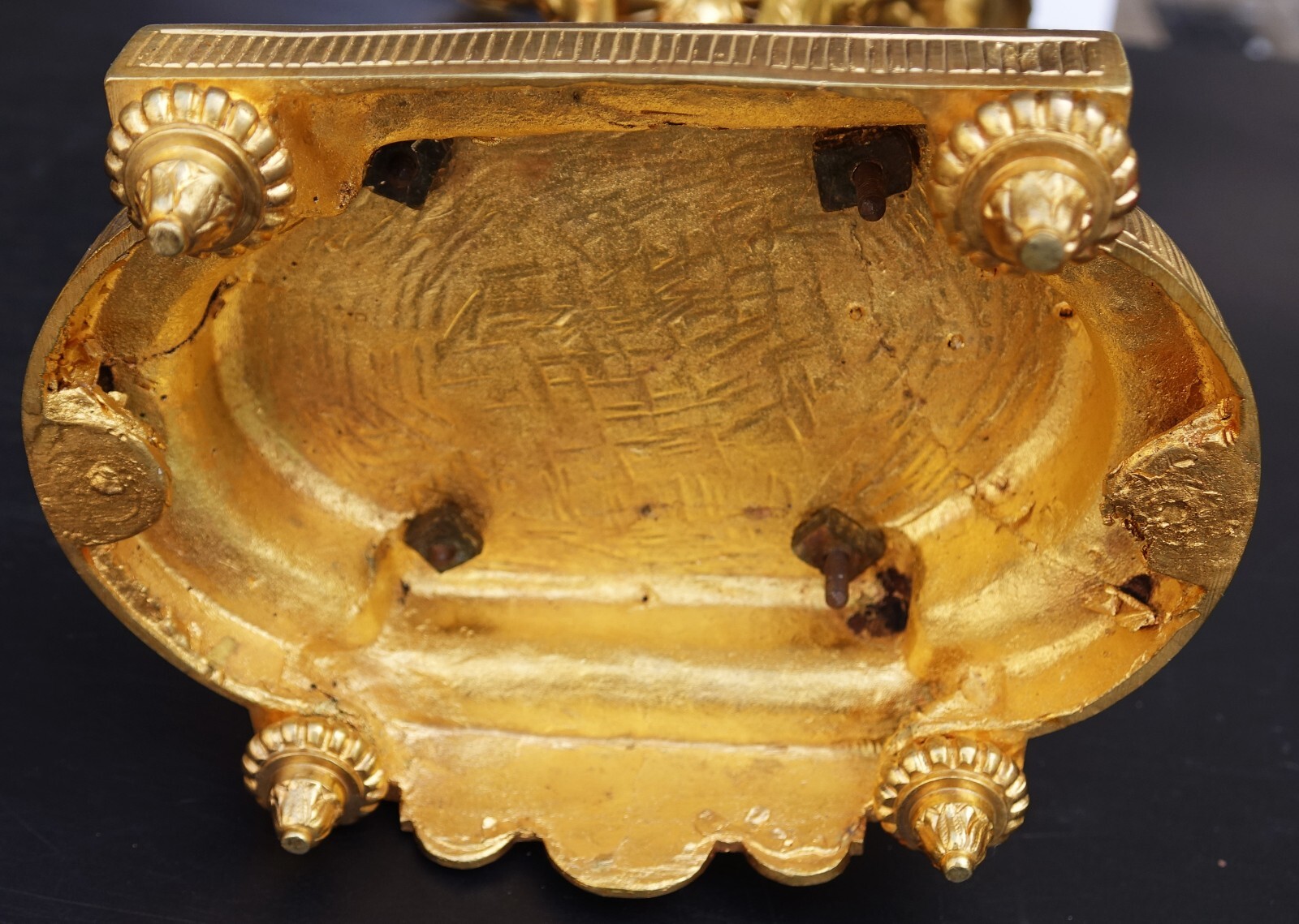 French 19th Century Charles Pickard Regence Gilt Bronze Mantel Clock ...