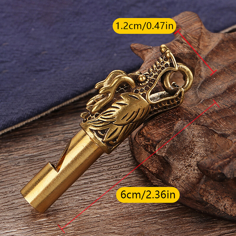 Handmade Brass Dragon Head Leading Whistle Outdoor Referee Whistle ...