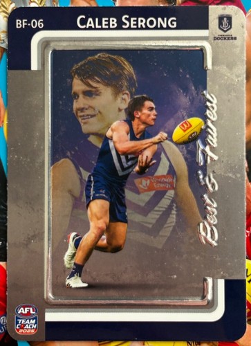 AFL Teamcoach 2025 - CALEB SERONG (FREMANTLE) Silver Best & Fairest BF ...