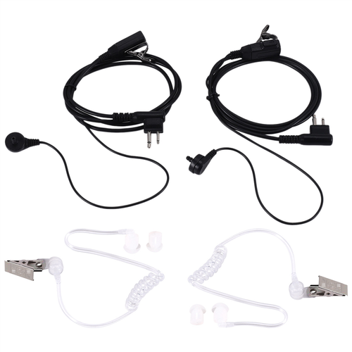 2 pack style 2pin concealed acoustic tube earpiece PTT headset for 8110 ...