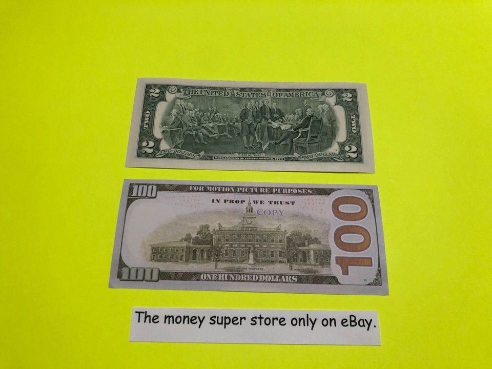 THE BRAND NEW US $100 ONE HUNDRED DOLLAR BILL PLAY MONEY CASH CURRENCY ...