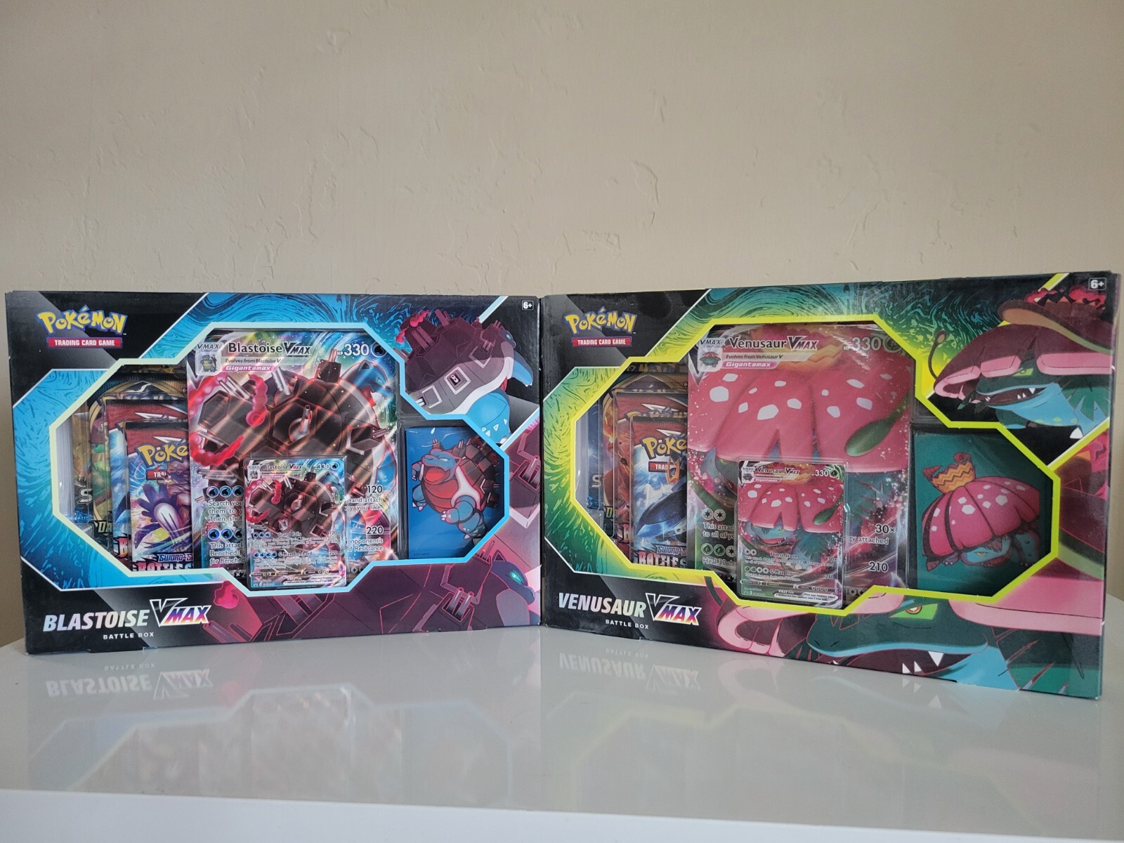 POKEMON Blastoise and Venusaur VMAX Battle Boxes - Set of 2 - NEW ...