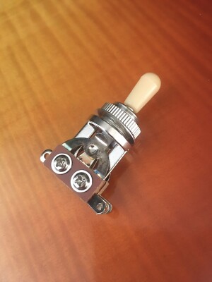 Chrome 3 Way LP Style Guitar Toggle Switch with Cream Tip | eBay UK