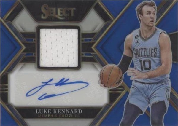 2022-23 Panini Select - Autographed Memorabilia Blue Prizm #AM-LKK Luke ...