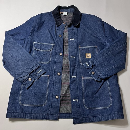 Vintage Big Ben Blanket Lined Denim Workwear Jacket Chore Coat Made In ...