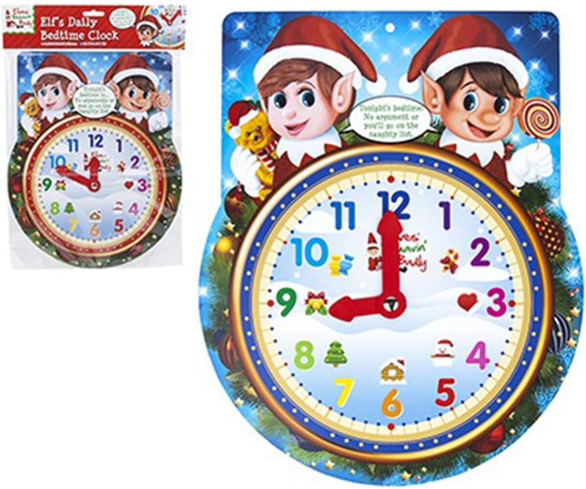 ELF CHILDREN'S BEDTIME CLOCK WITH ADJUSTABLE HANDS one | eBay