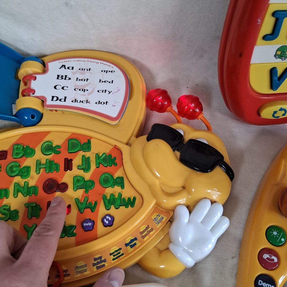 (Lot Of 4) Vtg Vtech Developmental Learning Toys A Z Fishing Phonics ...