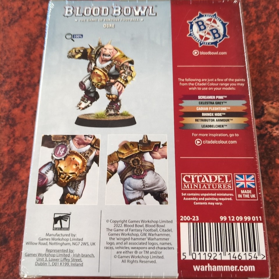 Blood Bowl Ogre Warhammer 40k AOS Age of Sigmar New In Box Games ...