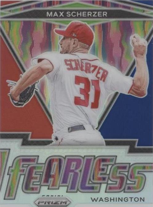 2021 Panini Prizm - Fearless Max Scherzer #FR-20 Red White & Blue Prizm ...