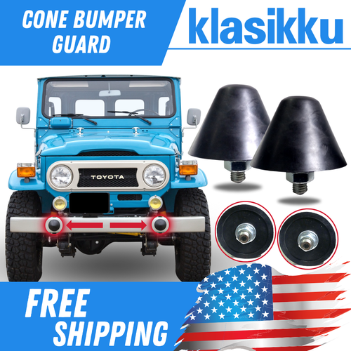 Toyota Land Cruiser FJ40 Front Cone Bumper Guard 2pcs | eBay