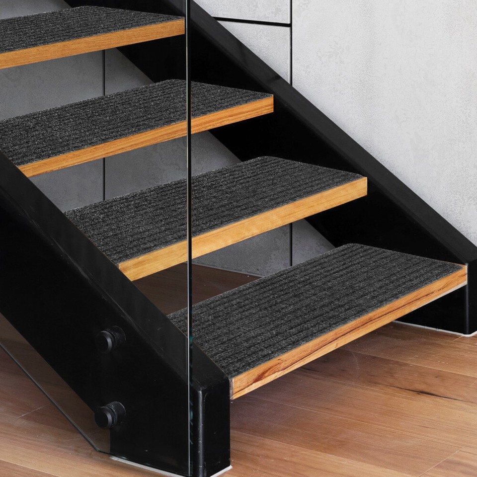 Set of 15 Stair Tread Pads Anti-slip Carpet Stair Treads Mats Self ...