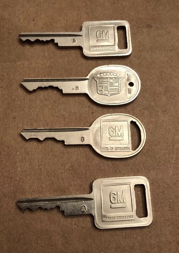 Vintage 1980s General Motors (GM) Keys x4 NOS | eBay