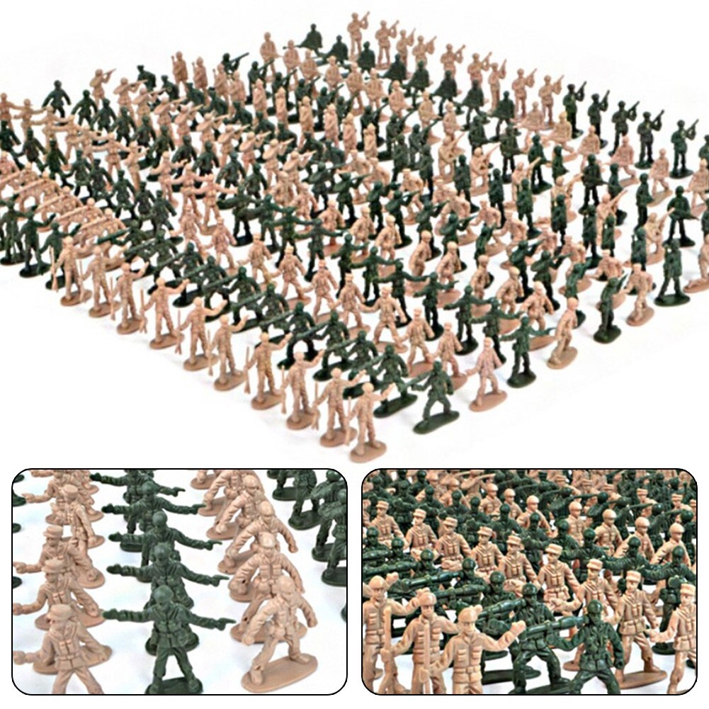 Military Soldiers Character Model Kids Plastic Playset Sandbox Soldiers ...