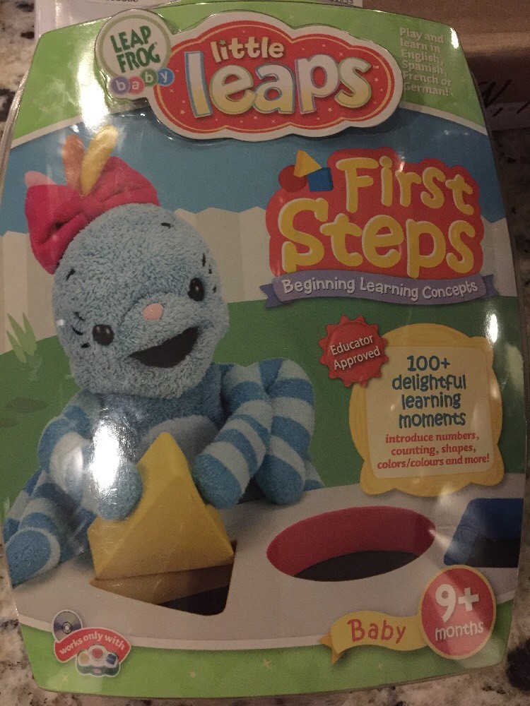 NEW Leap Frog Baby Little Leaps FIRST STEPS Games DVD Book Cartridges 9 ...