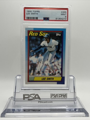 1990 Topps Lee Smith Baseball Card #495 PSA 9 | eBay