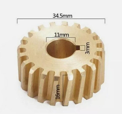 Bridgeport Milling Machine Part B08 Copper Feed Worm Gear Turret The ...
