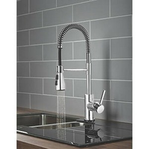 WATERSMITH HERITAGE SEVILLE PULL-OUT SPRAY MONO MIXER KITCHEN TAP ...