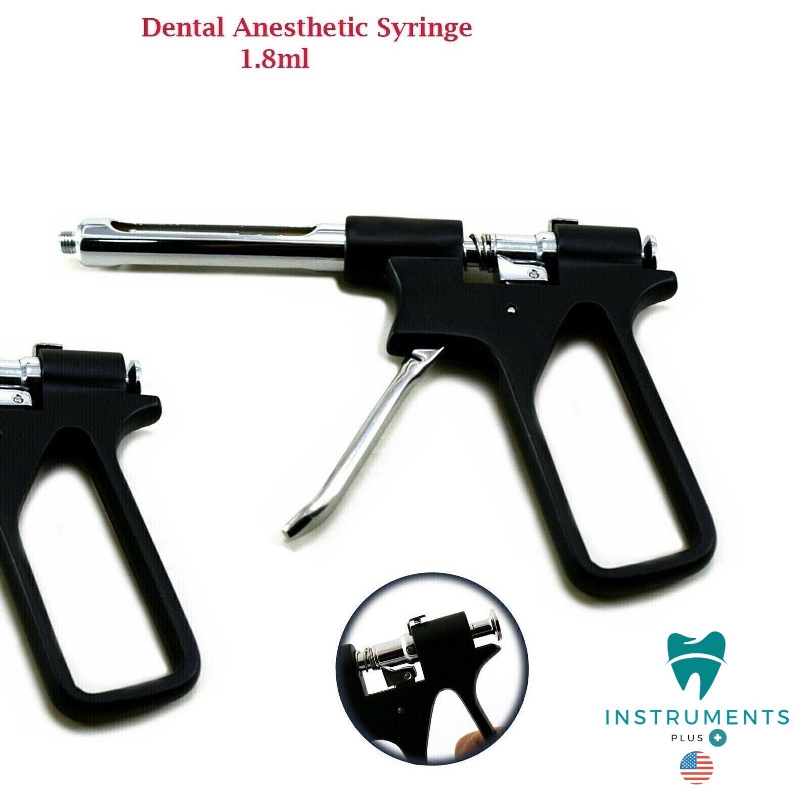 Surgical Dental Anesthetic Syringe Intraligamental Gun 1.8ML Black ...