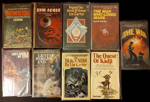 Lin Carter - Lot 9 Books - Sword & Sorcery, Fantasy, Science Fiction ...