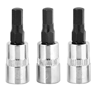 5mm Hex Bit Socket/Allen Driver 1/4" Drive Short Three Pack | eBay