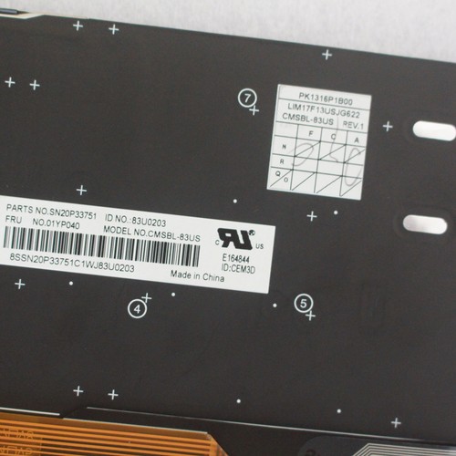 Genuine New Lenovo Thinkpad X280 20KF 20KE US Layout Backlight Keyboard ...