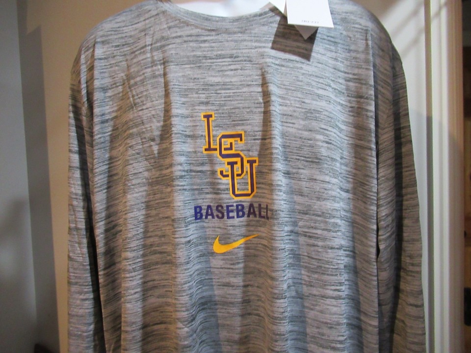 LSU Tigers Baseball Nike Dri Fit shirt Men's Medium new with tags ...