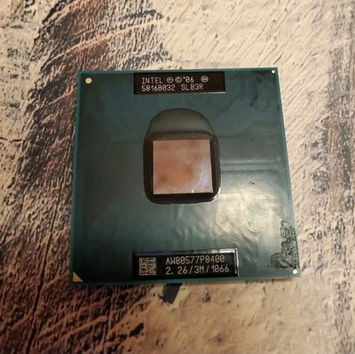 Intel Core2 Duo Laptop Processor Socket P SLGFC AW80577P8400 2.26GHZ ...