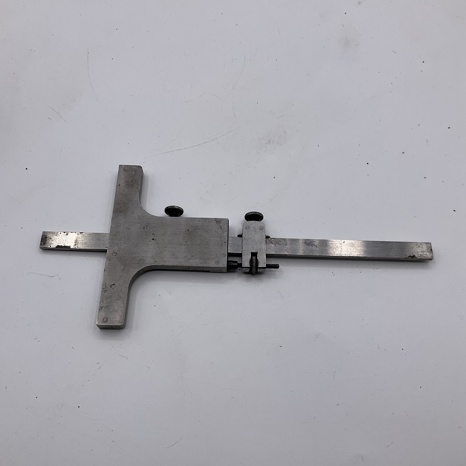 L.S. Starrett 448 Vernier Depth Gage 0-5in Machinist Tool w/ Case