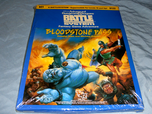 AD&D - H1 BLOODSTONE PASS (RARE 1985 1ST PRINTING / FACTORY SEALED ...