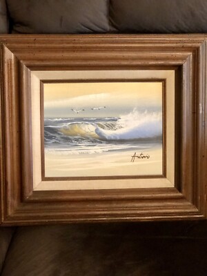Vtg Antonio Oil Painting Signed Rare 15x17 1/2” Ocean Scene | eBay