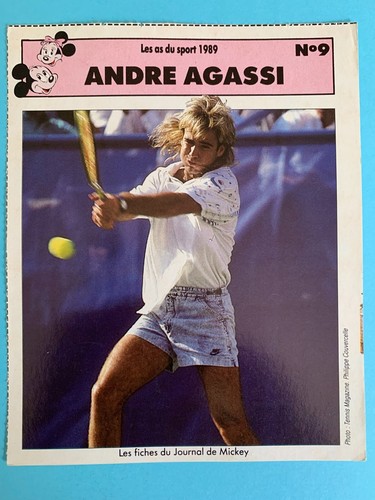 ANDRE AGASSI USA RARE VINTAGE COLLECTOR 90s ROOKIE CARD (GAYRE83) | eBay