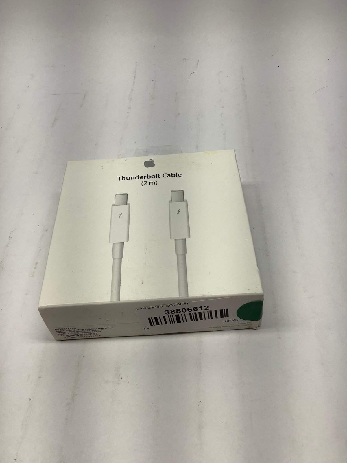(6) Genuine Apple Thunderbolt Cable (2 m) / A1410 / MD862LL/A - NEW | eBay