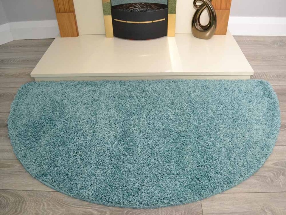 Half Moon Fireside Rug Semi Circle Non Slip Machine Washable Hearth ...