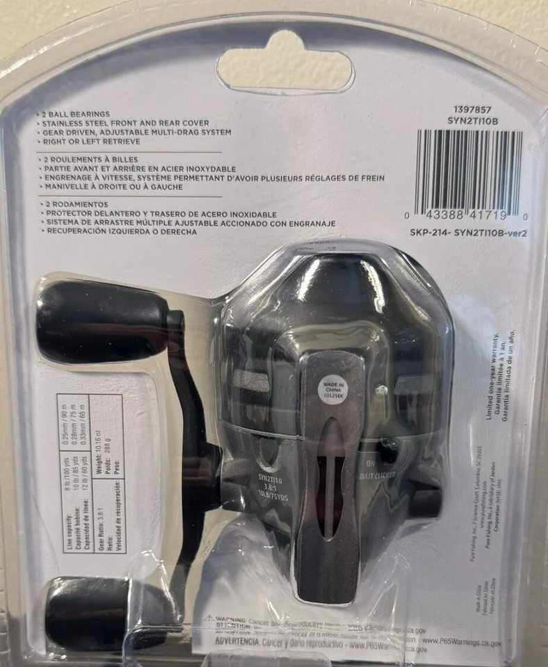Shakespeare Synergy TI 10 Spincast Fishing Reel | eBay