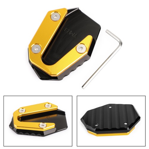 Side Stand Kickstand Enlarger Plate For YAMAHA YZF R25 R3 MT-25 MT-03 ...