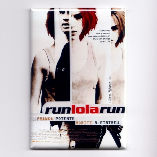 RUN LOLA RUN (1998) - 2"x3" MOVIE POSTER MAGNET (fridge cult soundtrack ...