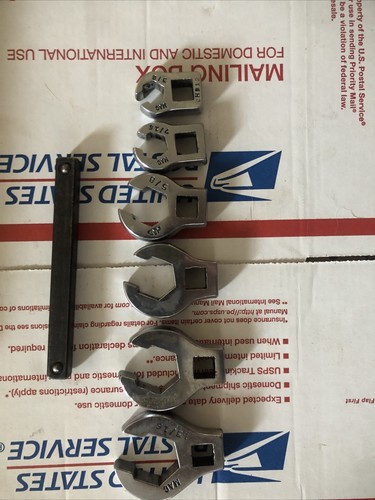 Mac Tools 6 Piece SAE Flare Nut Crowfoot Line Wrench Set | eBay
