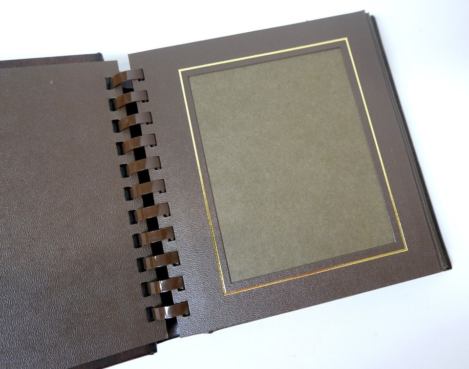 Handsome TAP Brown Photo Album 5X6 Pocket Album Spiral 22 Photos + 5 ...