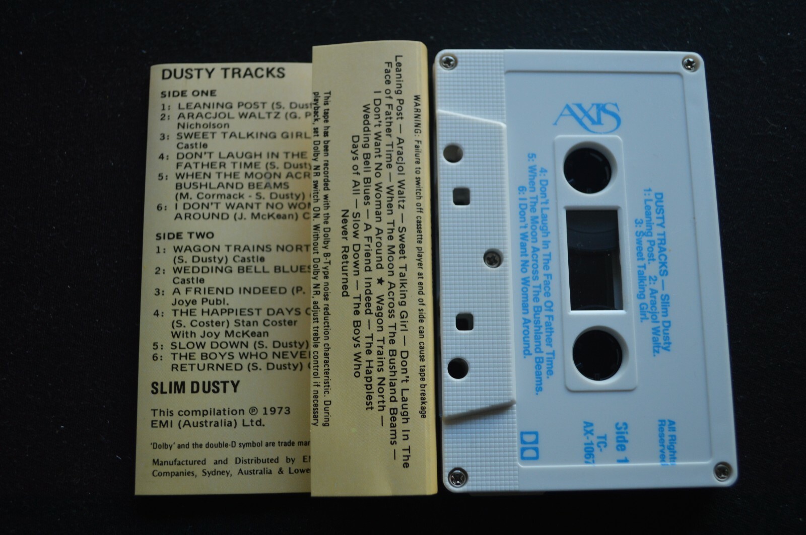 SLIM DUSTY TRACKS RARE AUSTRALIAN CASSETTE TAPE! | eBay